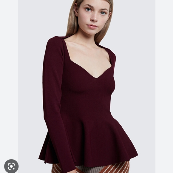 Stella McCartney | Tops | Nwt25 Stella Mccartney Compactknit Peplum ...